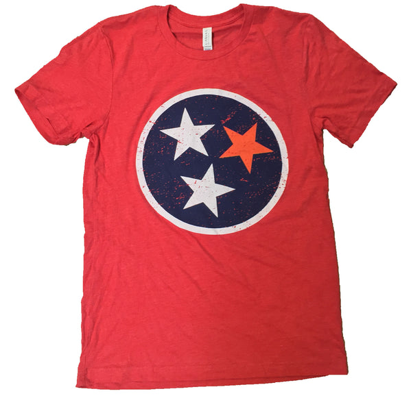 Tennessee State Flag with VOL star T-shirt – Circa Wear