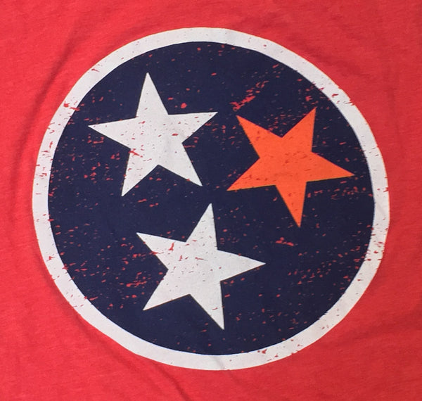 Tennessee State Flag with VOL star T-shirt – Circa Wear