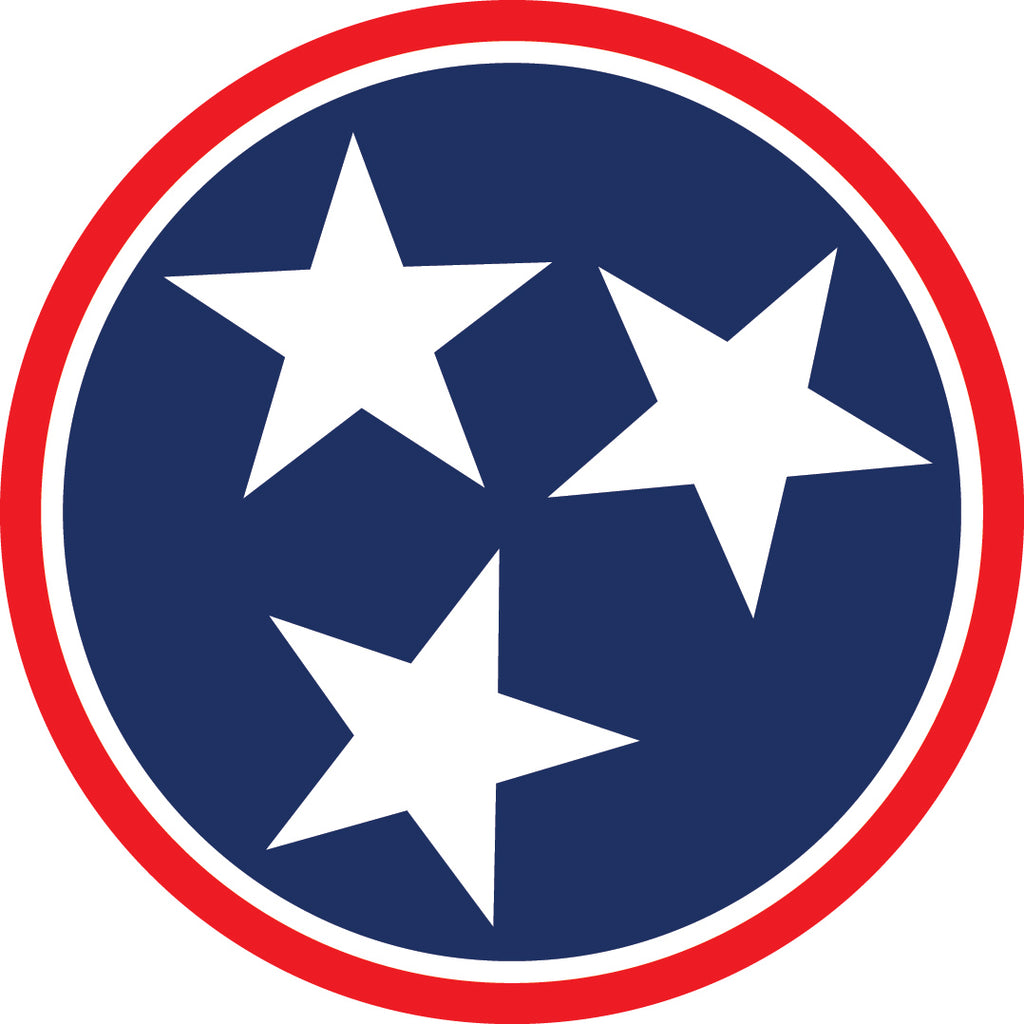 Tri-star sticker 3 star Tennessee sticker – Circa Wear